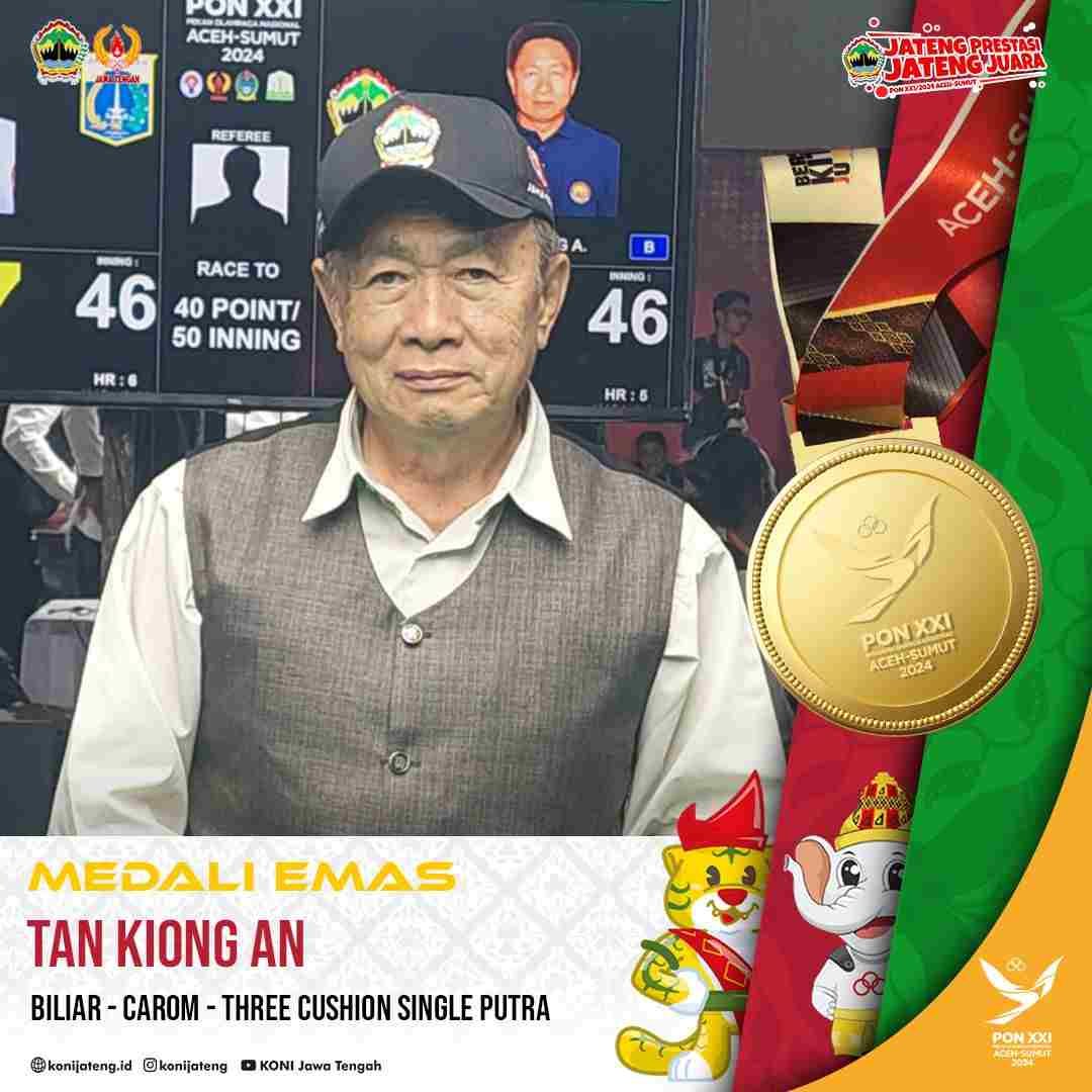 Luar Biasa! Kakek Berusia 74 Tahun, Tan Kiong An Sumbang Emas untuk ...